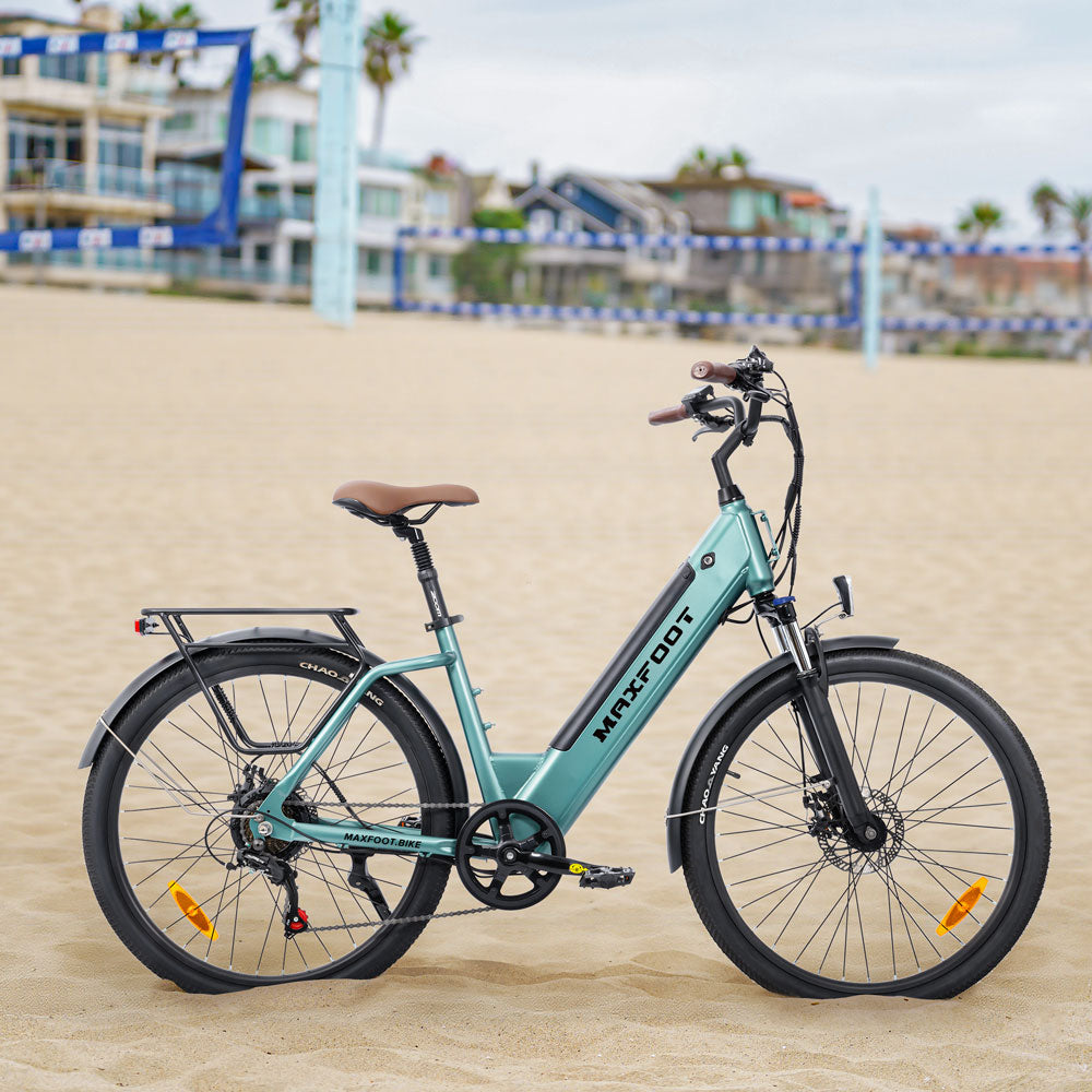 Maxfoot MF-25 Step-Thru E-Bike | Comfortable Daily Commute – MaxFoot Electric Bike