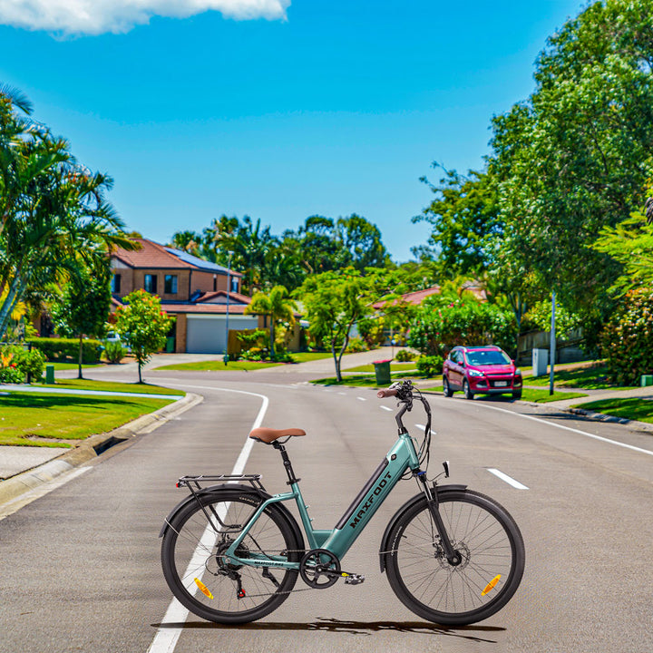 MF-25 Step-Thru Commuter E-Bike – MaxFoot Electric Bike